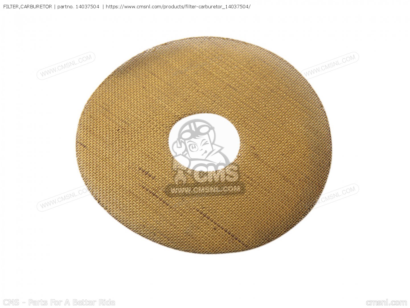 14037504: Screen,carburetor Kawasaki - buy the 14037-504 at CMSNL