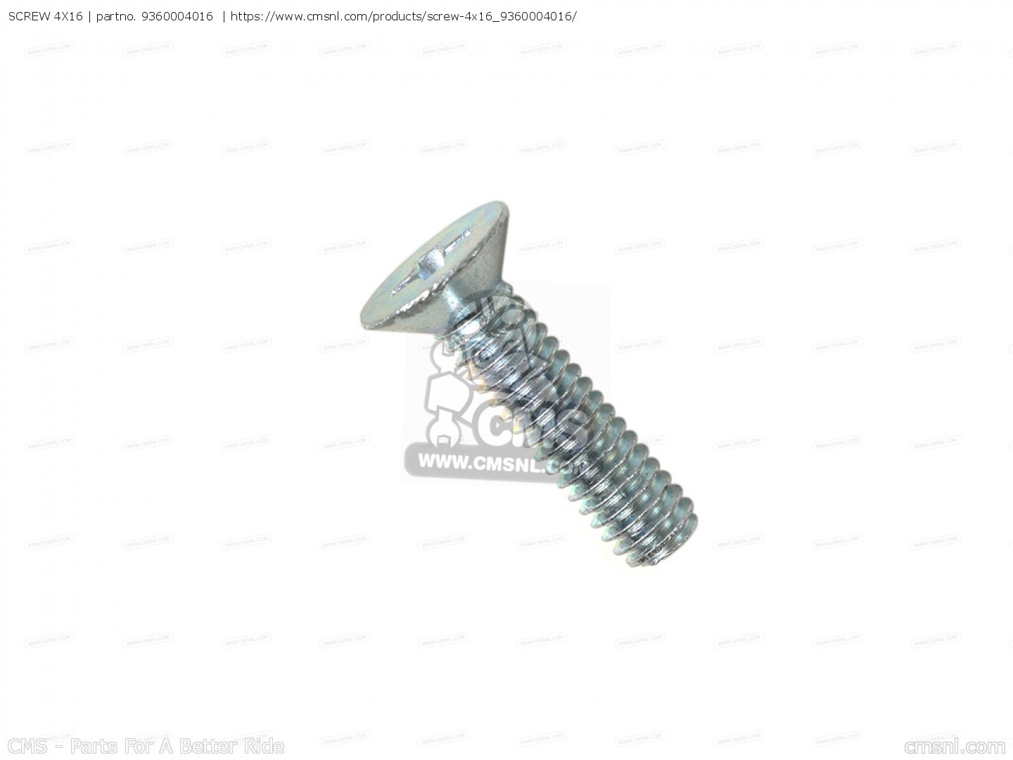 SCREW 4X16 for C95 BENLY GENERAL EXPORT (1320003) - order at CMSNL