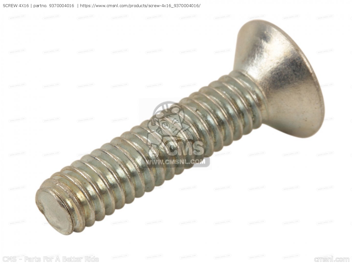 9370004016: Screw 4x16 Honda - buy the 93700-04016 at CMSNL