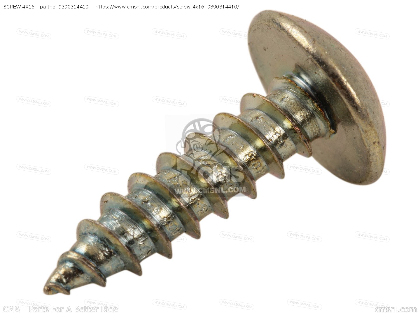 9390314410: Screw 4x16 Honda - buy the 93903-14410 at CMSNL