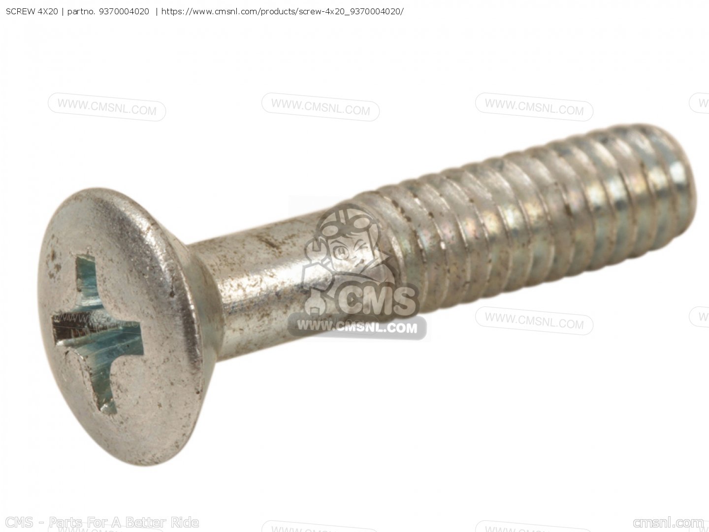 9370004020: Screw 4x20 Honda - buy the 93700-04020 at CMSNL