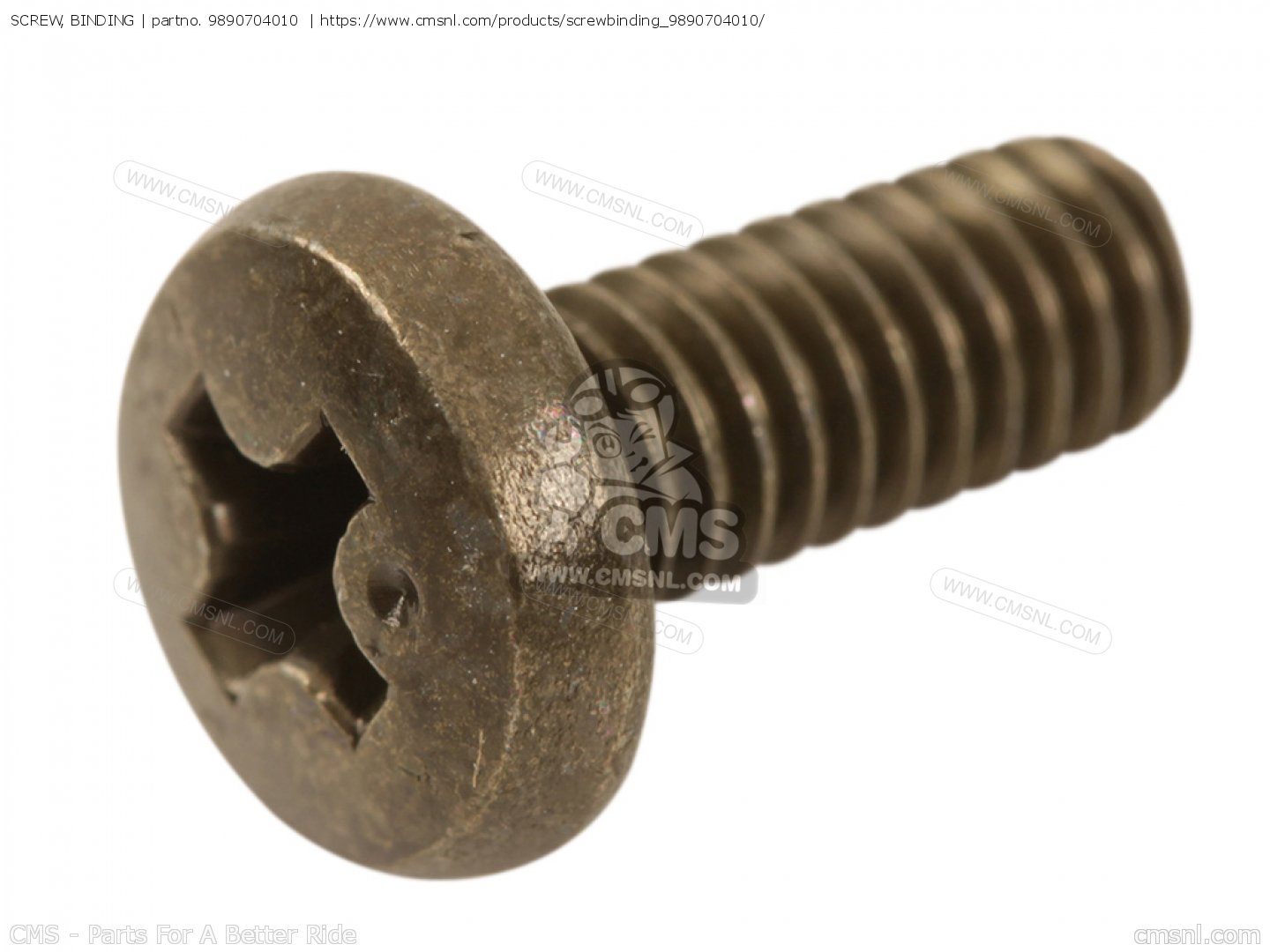 9890704010: SCREW, BINDING Yamaha - buy the 98907-04010-00 at CMSNL