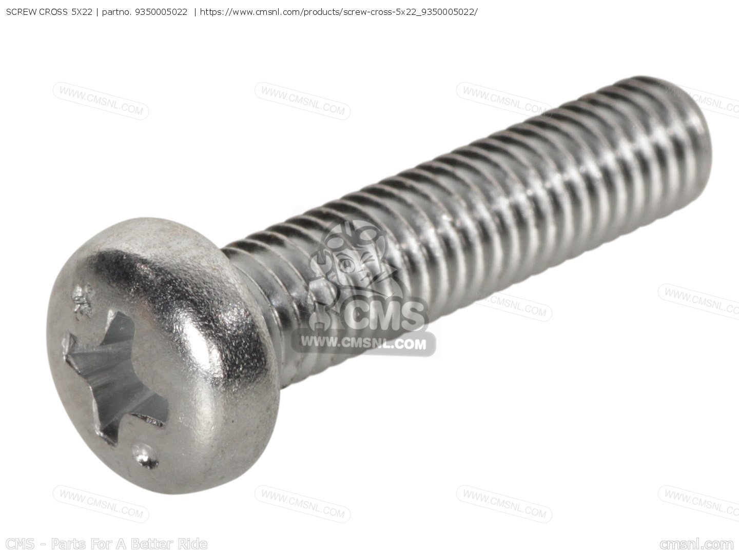 9350005022: Screw Cross 5x22 Honda - buy the 93500-05022 at CMSNL