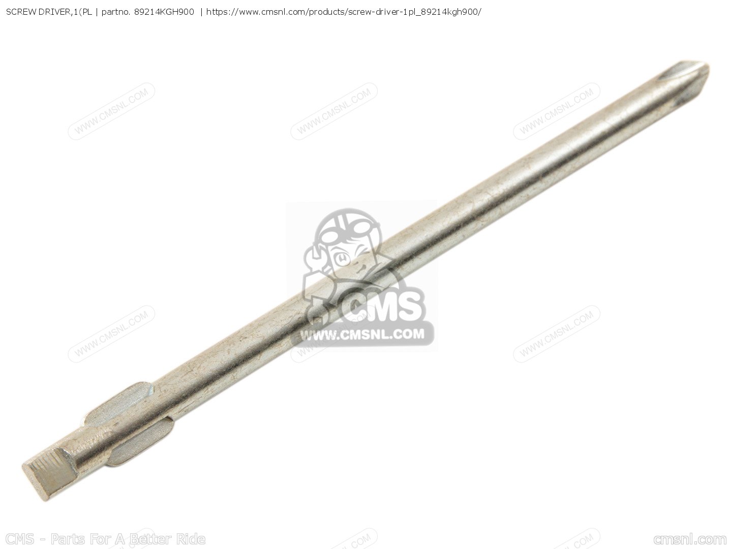 89214KGH900: Screw Driver,1(pl Honda - buy the 89214-KGH-900 at CMSNL