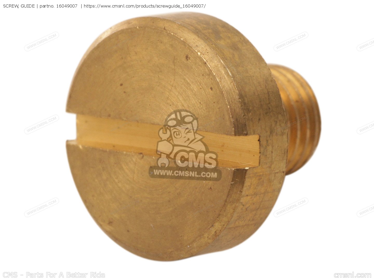16049007: SCREW, GUIDE Kawasaki - buy the 16049-007 at CMSNL