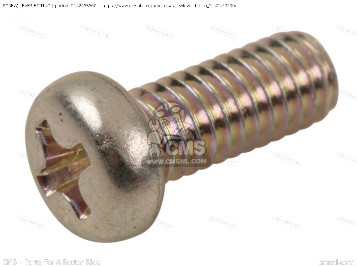 2142453500: SCREW, LEVER FITTING Yamaha - buy the 214-24535-00-00 at CMSNL