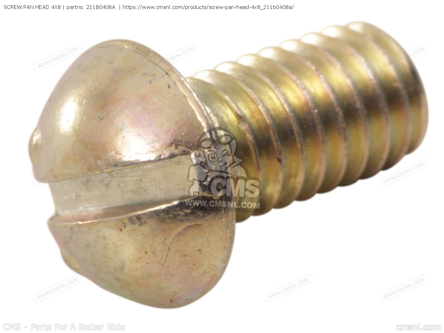 211B0408A: SCREW PAN HEAD 4X8 Kawasaki - buy the 211B0408A at CMSNL