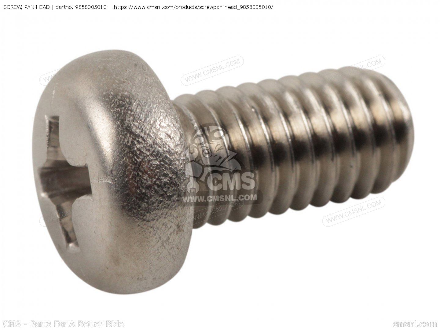 SCREW, PAN HEAD pour Yamaha - commander à CMSNL