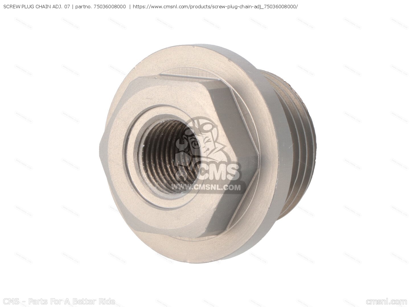 75036008000: SCREW PLUG CHAIN ADJ. 07 KTM - buy the 75036008000 at CMSNL