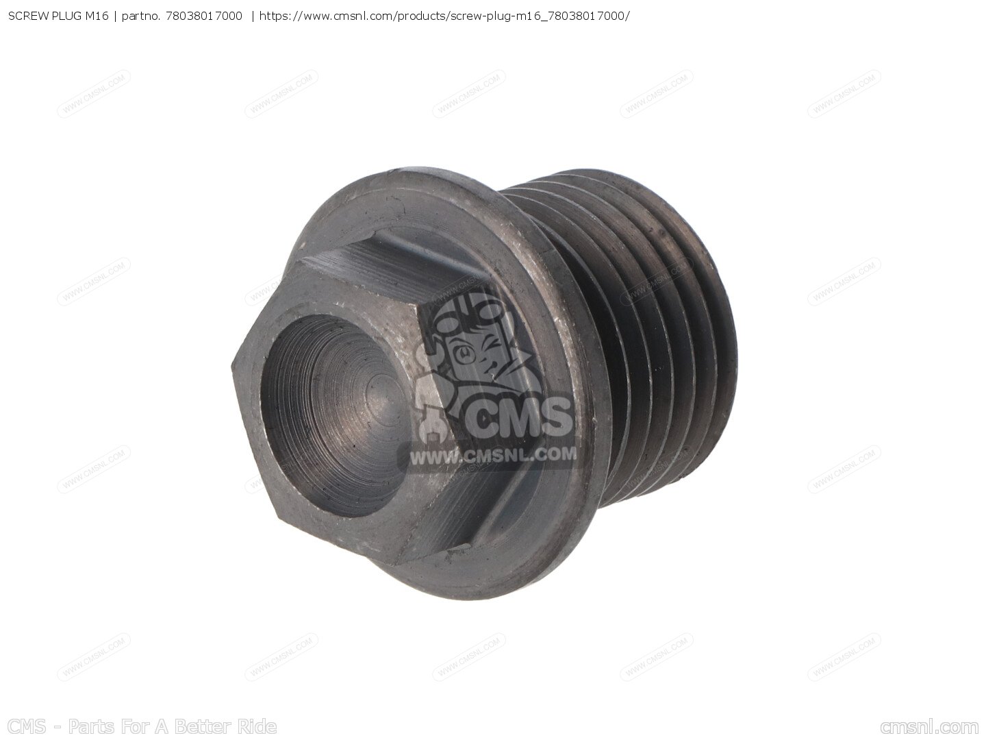 78038017000: SCREW PLUG M16 KTM - buy the 78038017000 at CMSNL