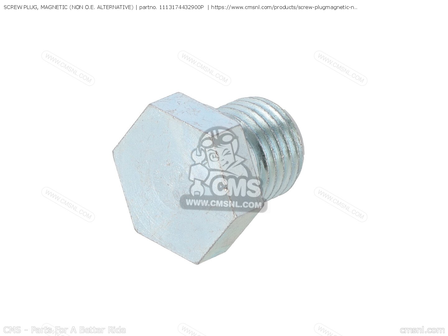 SCREW PLUG, MAGNETIC (NON O.E. ALTERNATIVE) for Alternative parts ...