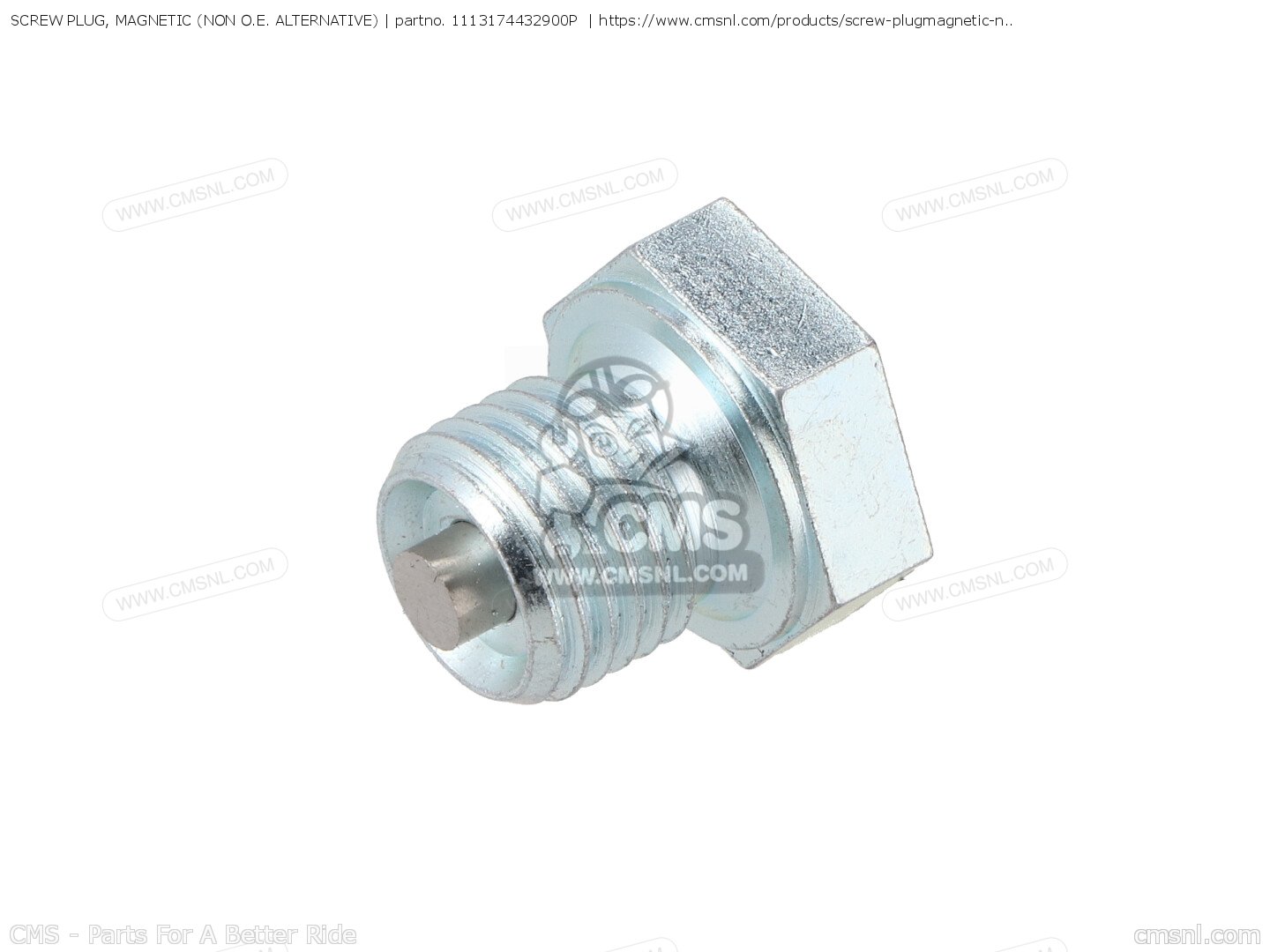 1113174432900P: Screw Plug, Magnetic (non O.e. Alternative) Alternative ...