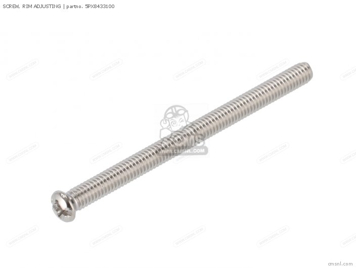 5PX8433100: SCREW, RIM ADJUSTING Yamaha - buy the 5PX-84331-00-00 at CMSNL