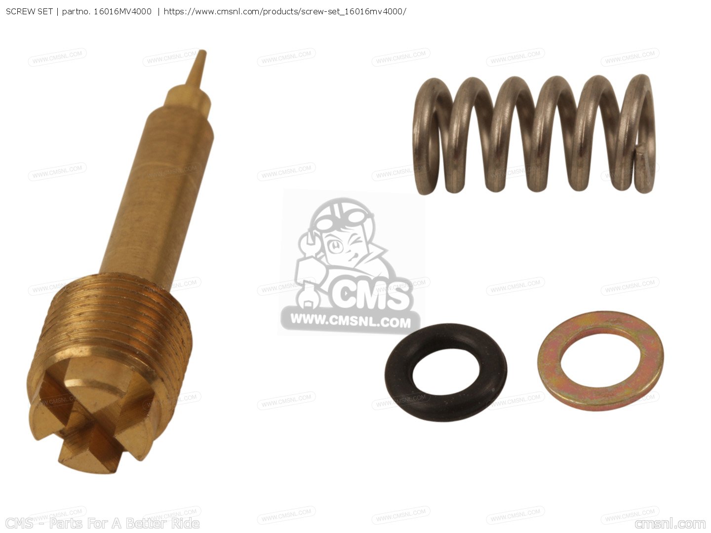 16016MV4000: SCREW SET Honda - buy the 16016-MV4-000 at CMSNL