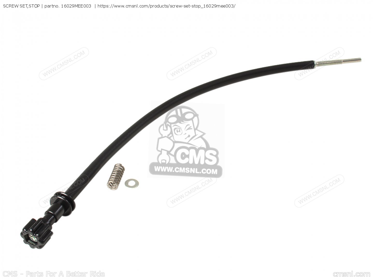 16029MEE003: SCREW SET,STOP Honda - buy the 16029-MEE-003 at CMSNL