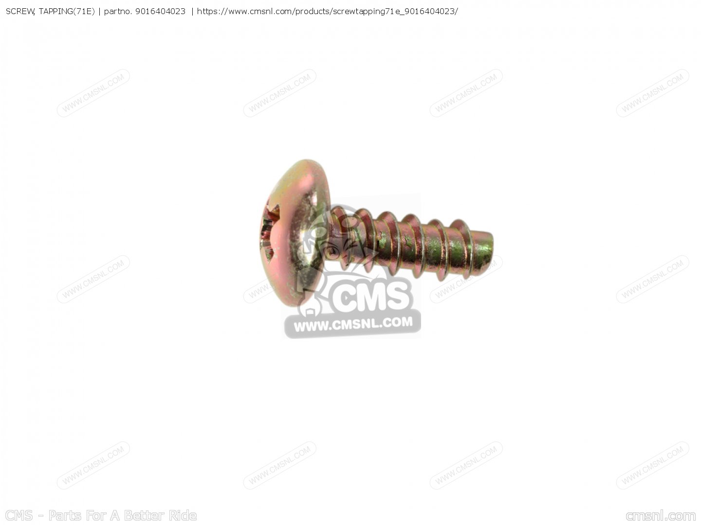 9016404023: SCREW, TAPPING(71E) Yamaha - buy the 90164-04023-00 at CMSNL