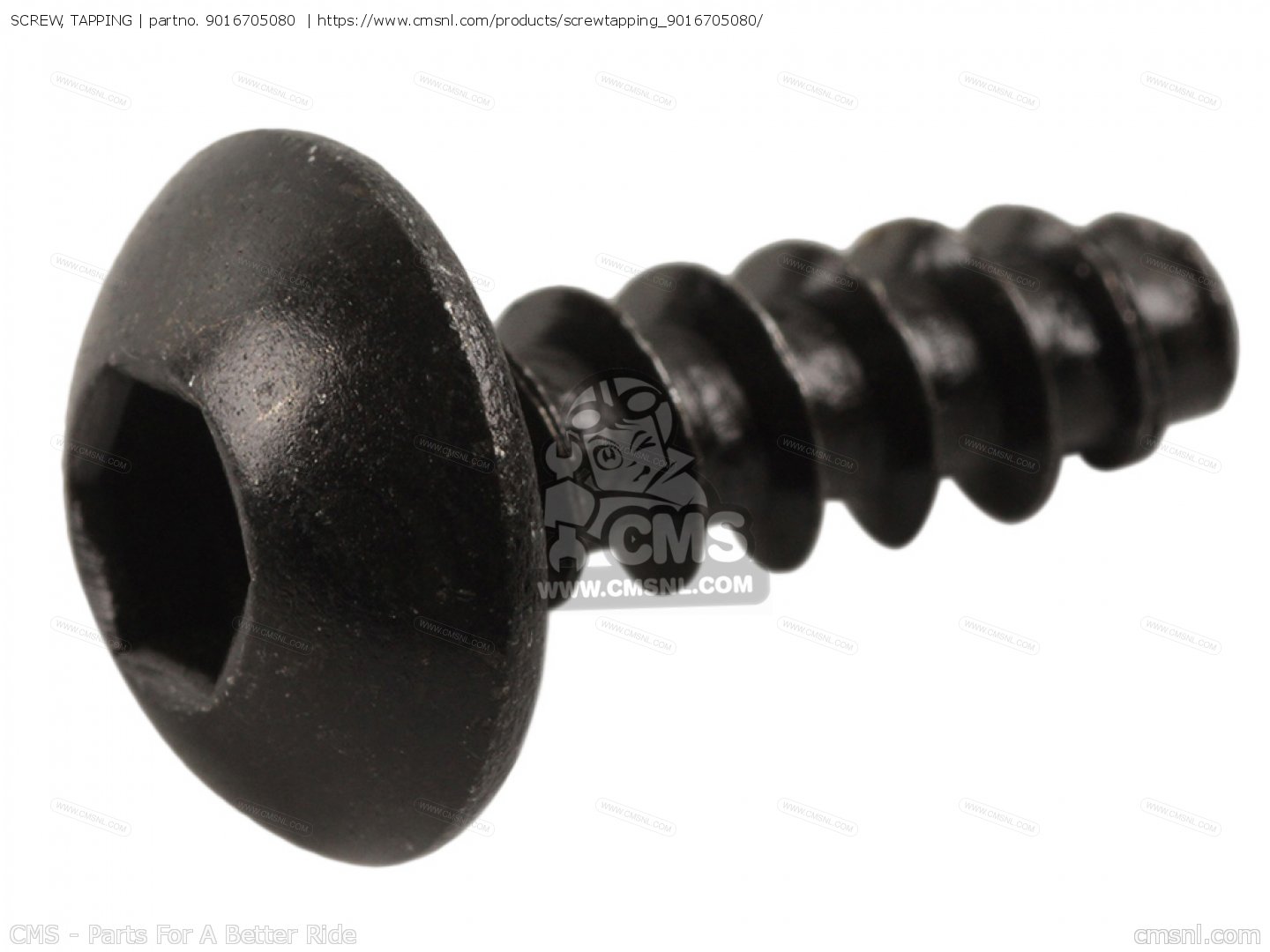 9016705080: SCREW, TAPPING Yamaha - buy the 90167-05080-00 at CMSNL