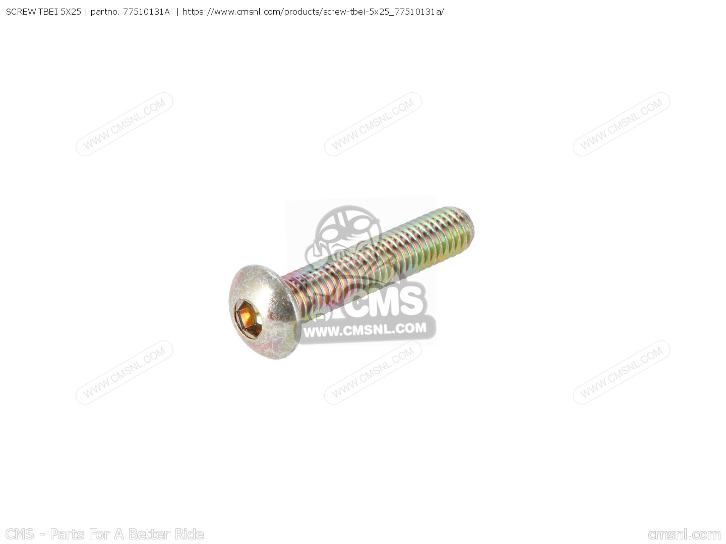 SCREW TBEI 5X25 for SS750 2001 USA (SUPERSPORT 750 USA) 9151-0861C ...