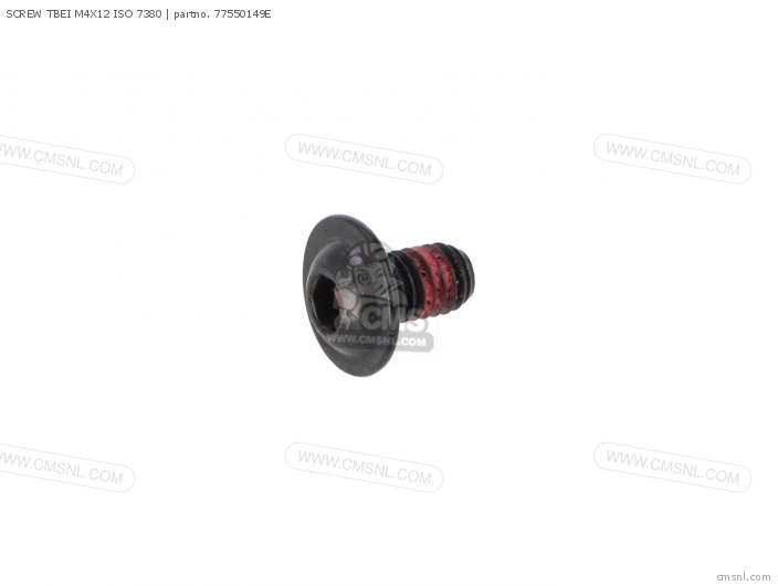 77550149E: Screw Tbei M4x12 Iso 7380 Ducati - buy the 77550149E at CMSNL