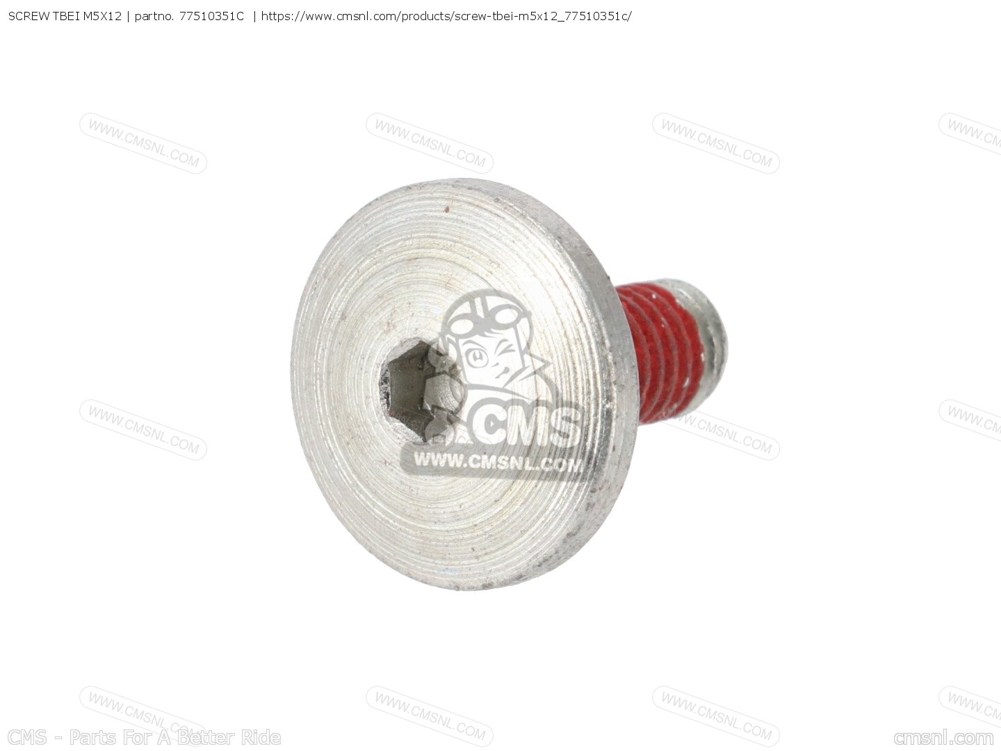 77510351C: SCREW TBEI M5X12 Ducati - buy the 77510351C at CMSNL