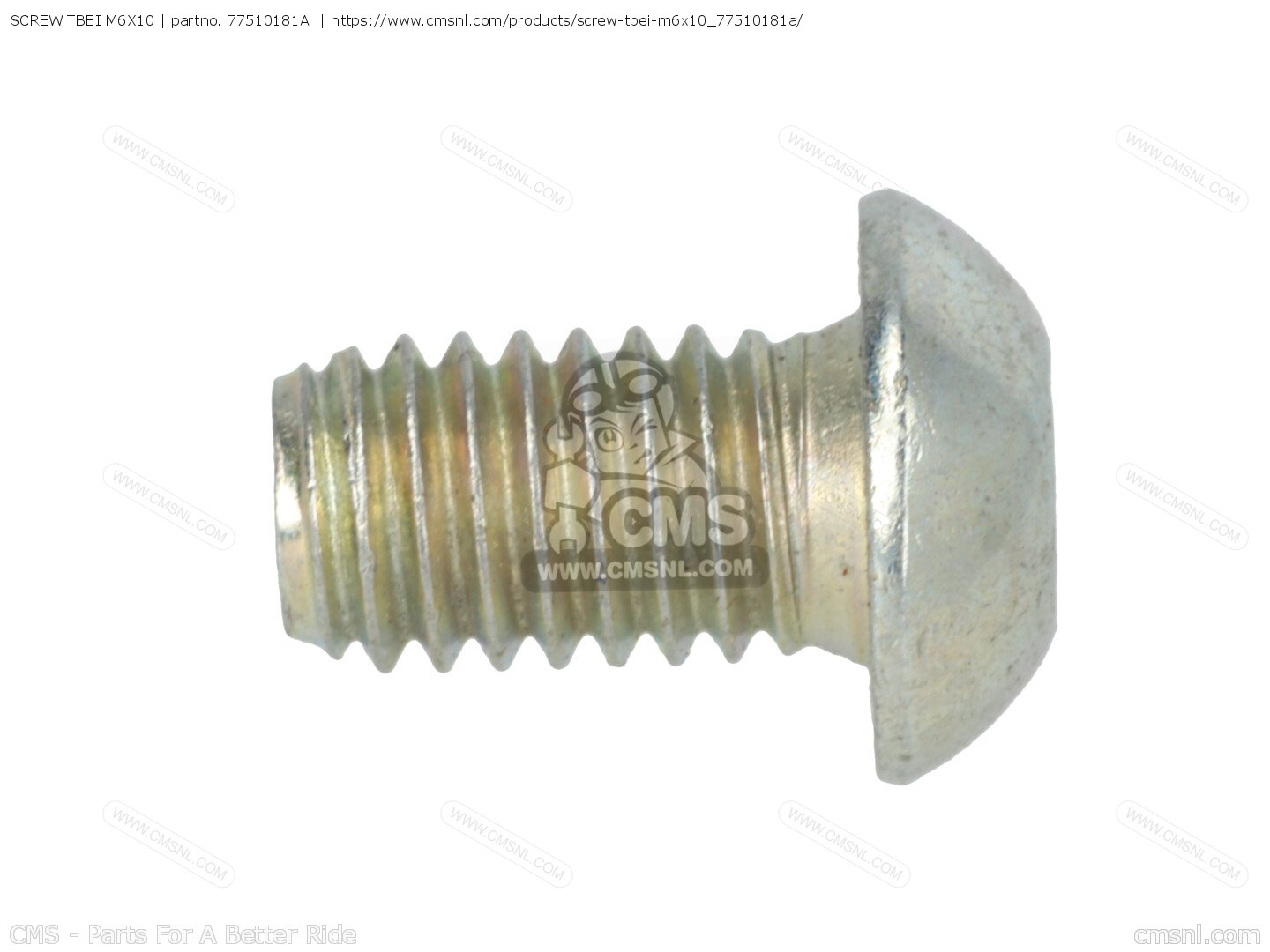 SCREW TBEI M6X10 for MH900 2002 USA (EVOLUZIONE) 9151-1241B - order at ...