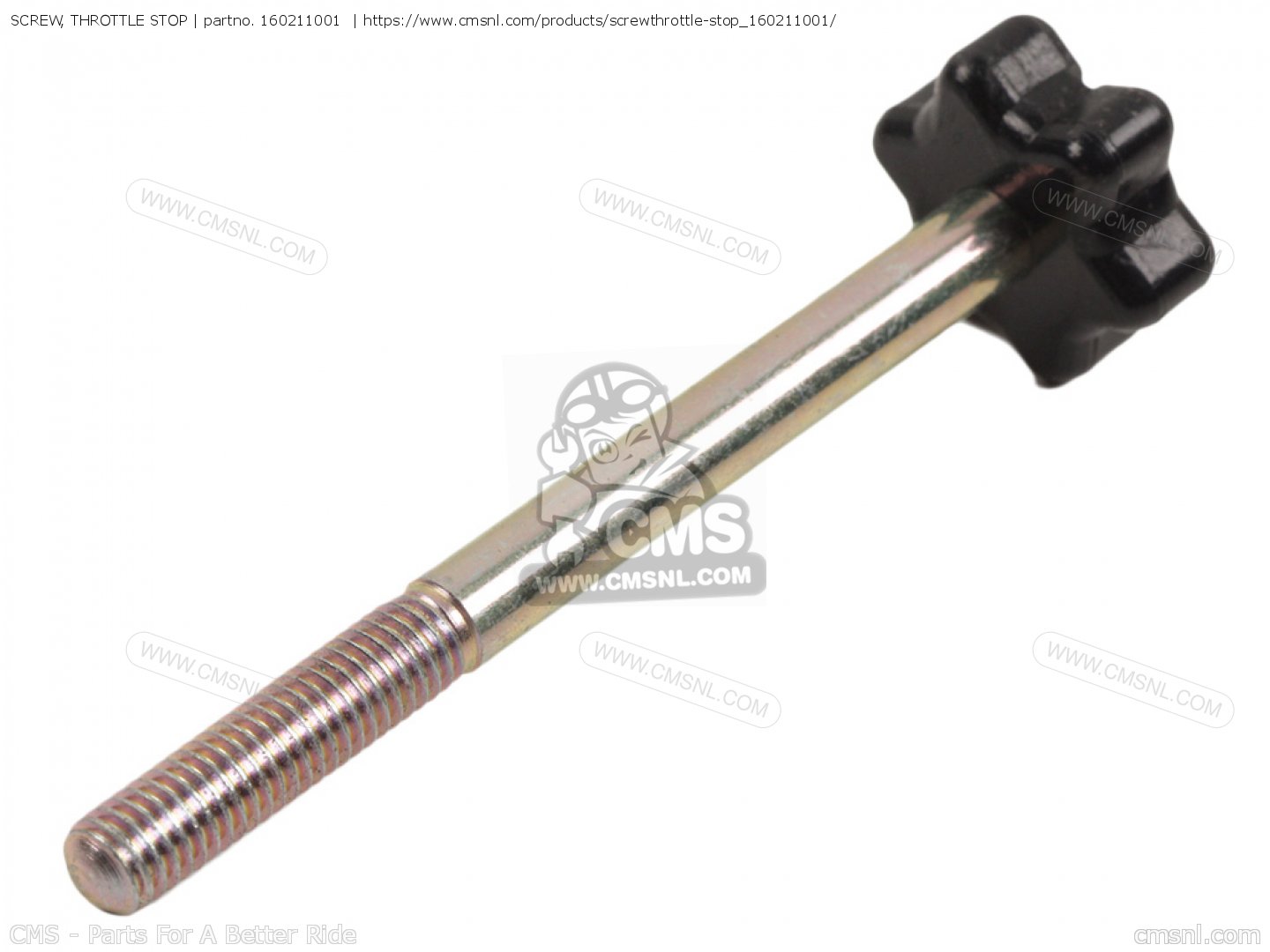 160211001: SCREW, THROTTLE STOP Kawasaki - buy the 16021-1001 at CMSNL