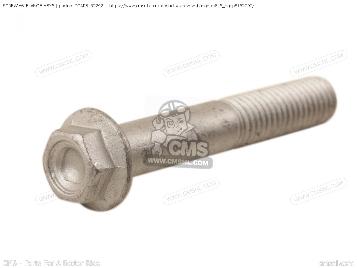 PGAP8152292: Screw W/ Flange M8x5 Piaggio Group - buy the AP8152292 at ...