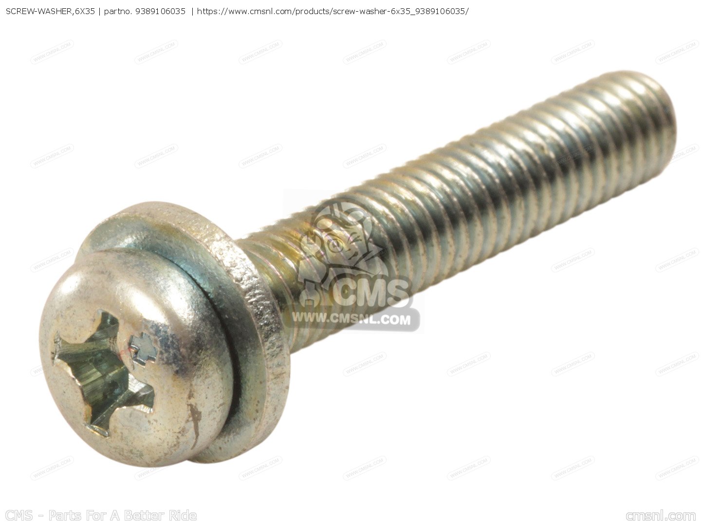 9389106035: Screw-washer,6x35 Honda - buy the 93891-06035 at CMSNL