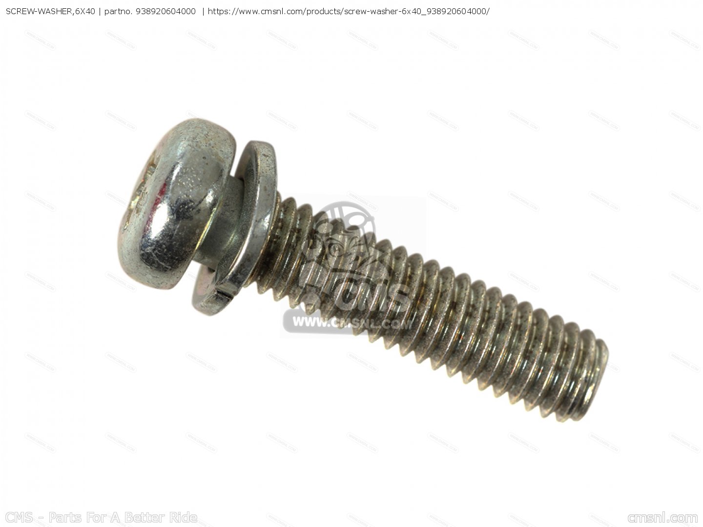 SCREW-WASHER,6X40 for GL1100 1982 (C) - order at CMSNL