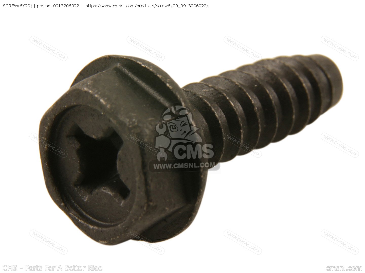 0913206022: SCREW(6X20) Suzuki - buy the 09132-06022 at CMSNL