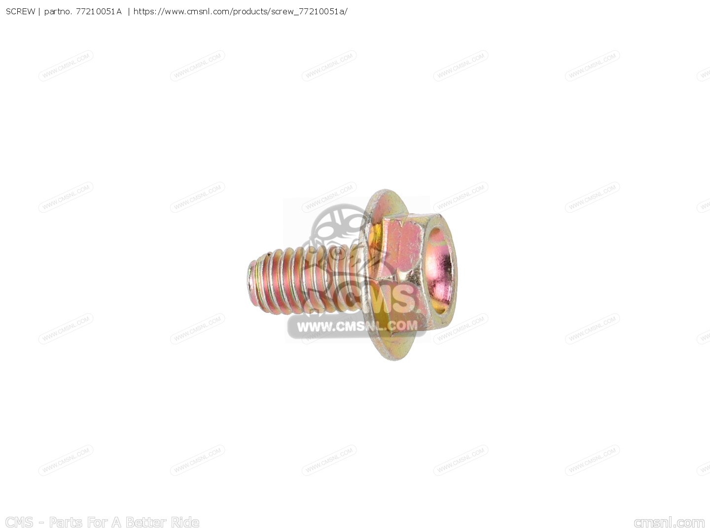 77210051A: SCREW Ducati - buy the 77210051A at CMSNL