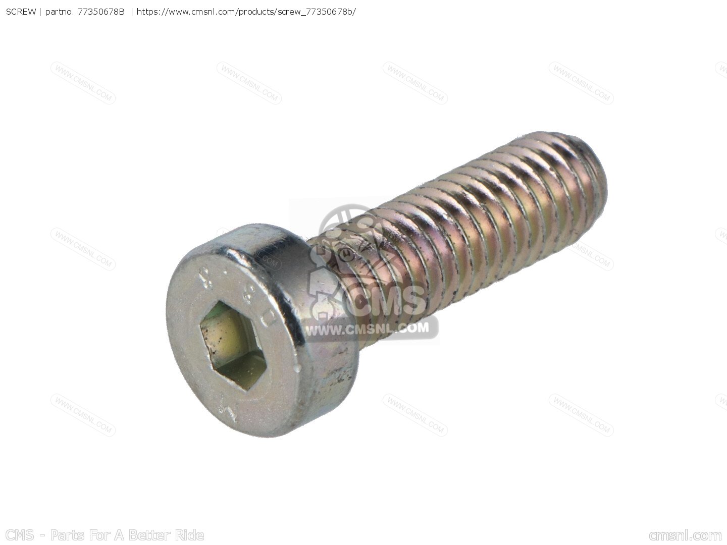 77350678B: SCREW Ducati - buy the 77350678B at CMSNL