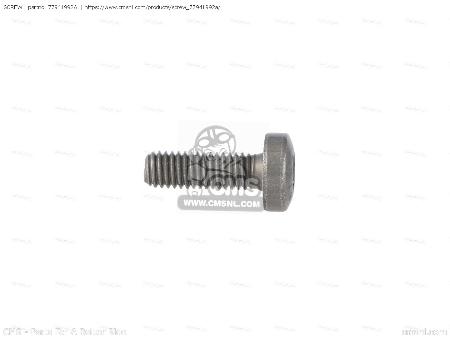 77941992A: SCREW Ducati - buy the 77941992A at CMSNL