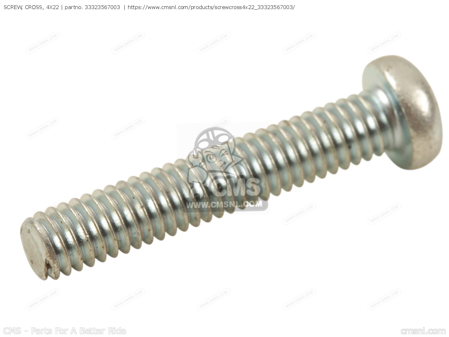 33323567003: Screw, Cross, 4x22 Honda - buy the 33323-567-003 at CMSNL