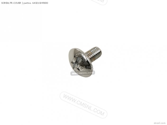 64321GN5830: SCREW,FR.COVER Honda - buy the 64321-GN5-830 at CMSNL