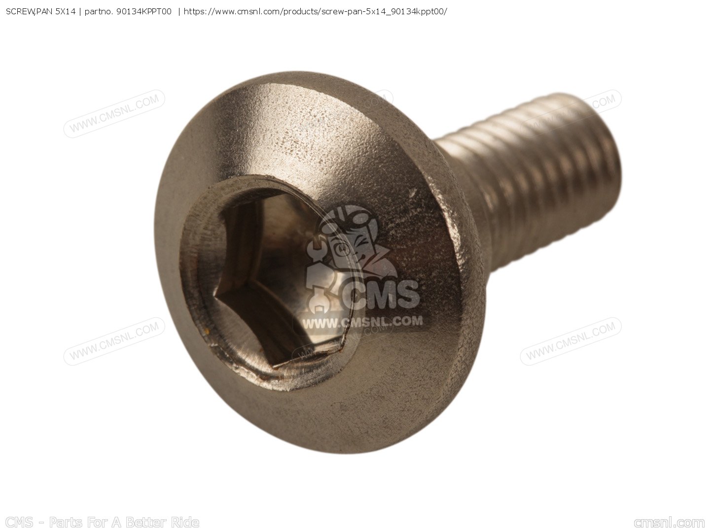 90134KPPT00: SCREW,PAN 5X14 Honda - buy the 90134-KPP-T00 at CMSNL