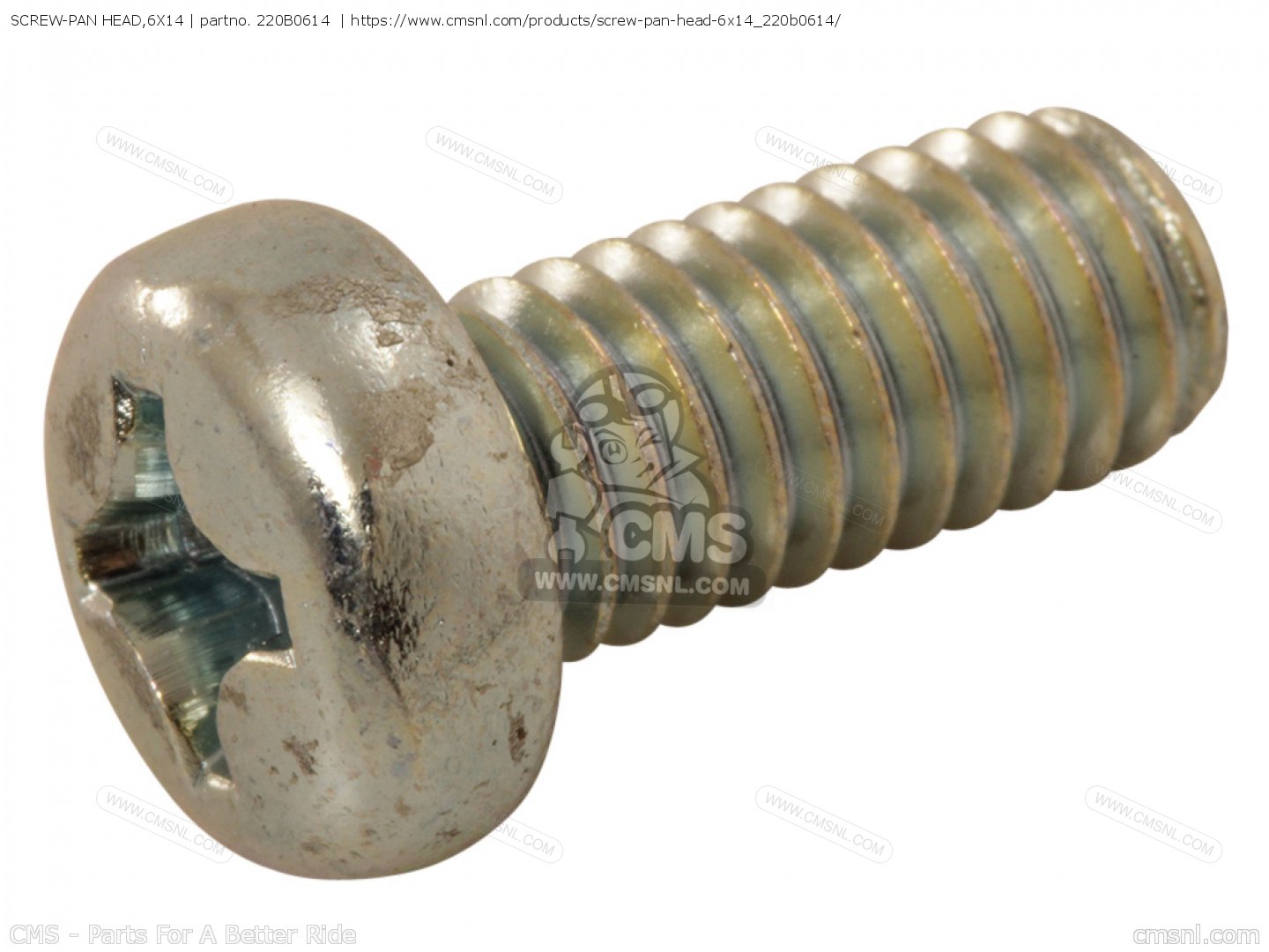 SCREW-PAN HEAD,6X14 for Kawasaki - order at CMSNL