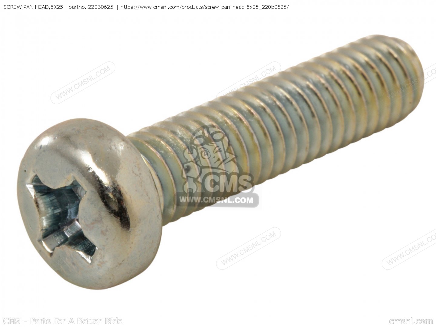 SCREW-PAN HEAD,6X25 for Kawasaki - order at CMSNL