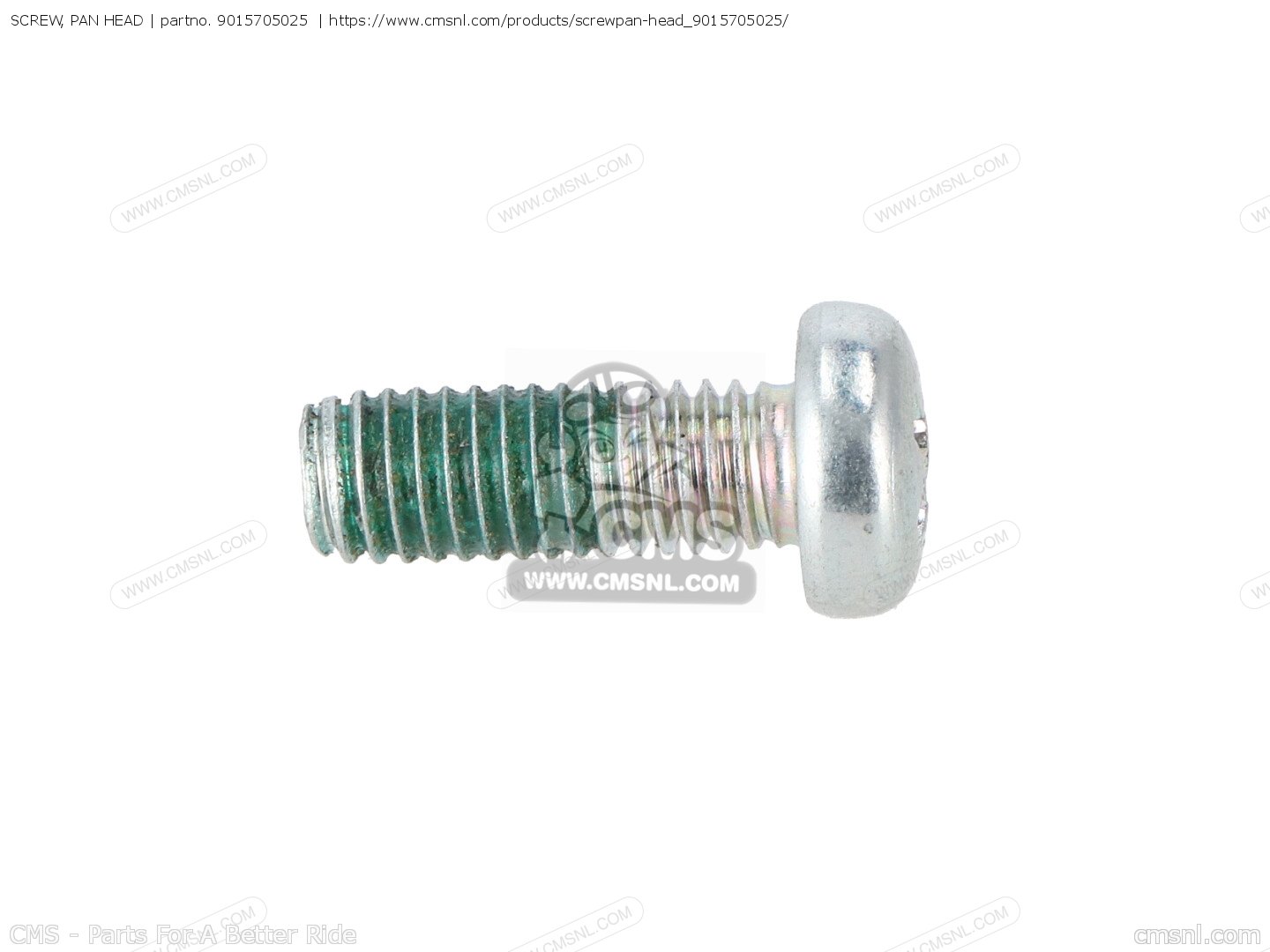 9015705025: Screw, Pan Head Yamaha - buy the 90157-05025-00 at CMSNL