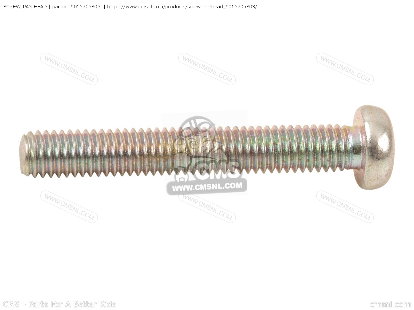 9015705803: Screw, Pan Head Yamaha - buy the 90157-05803 at CMSNL
