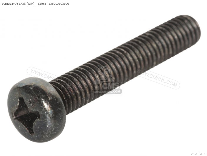 93500060360G: Screw,pan,6x36 Honda - buy the 93500-060360G at CMSNL