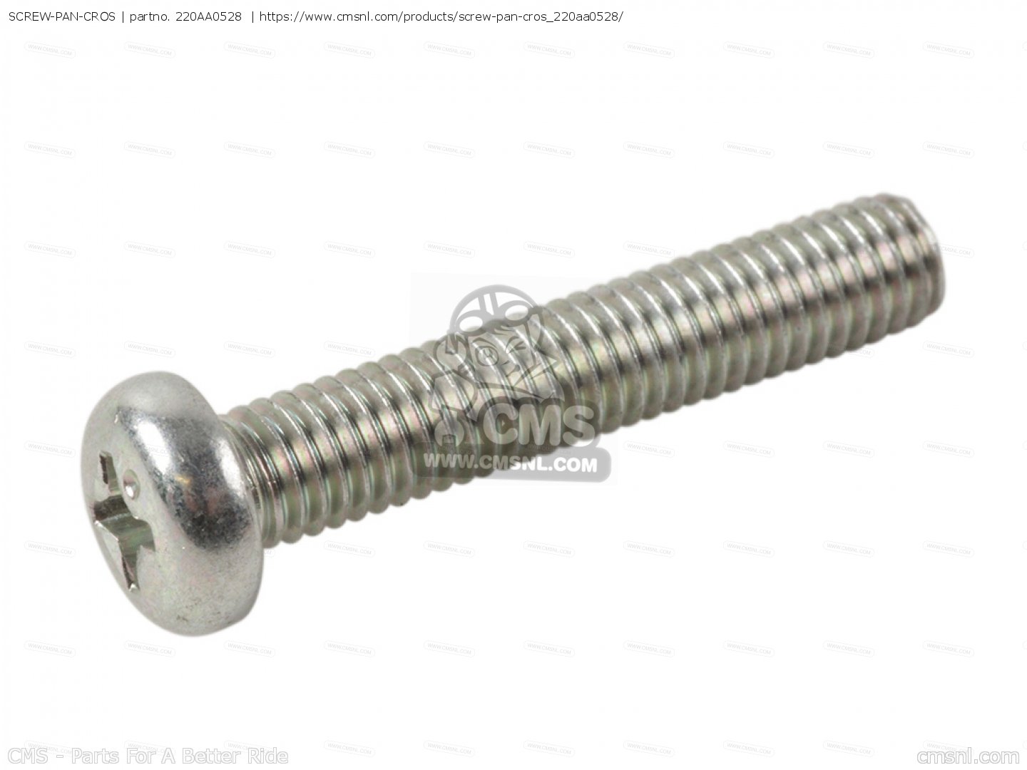 220AA0528: SCREW-PAN-CROS,5X28 Kawasaki - buy the 220AA0528 at CMSNL