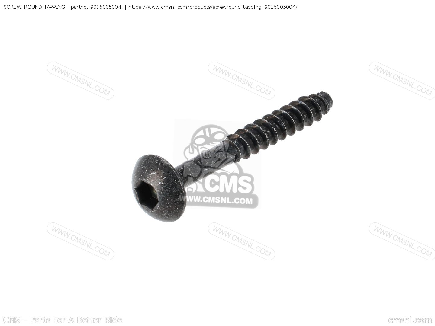 9016005004: Screw, Round Tapping Yamaha - buy the 90160-05004-00 at CMSNL