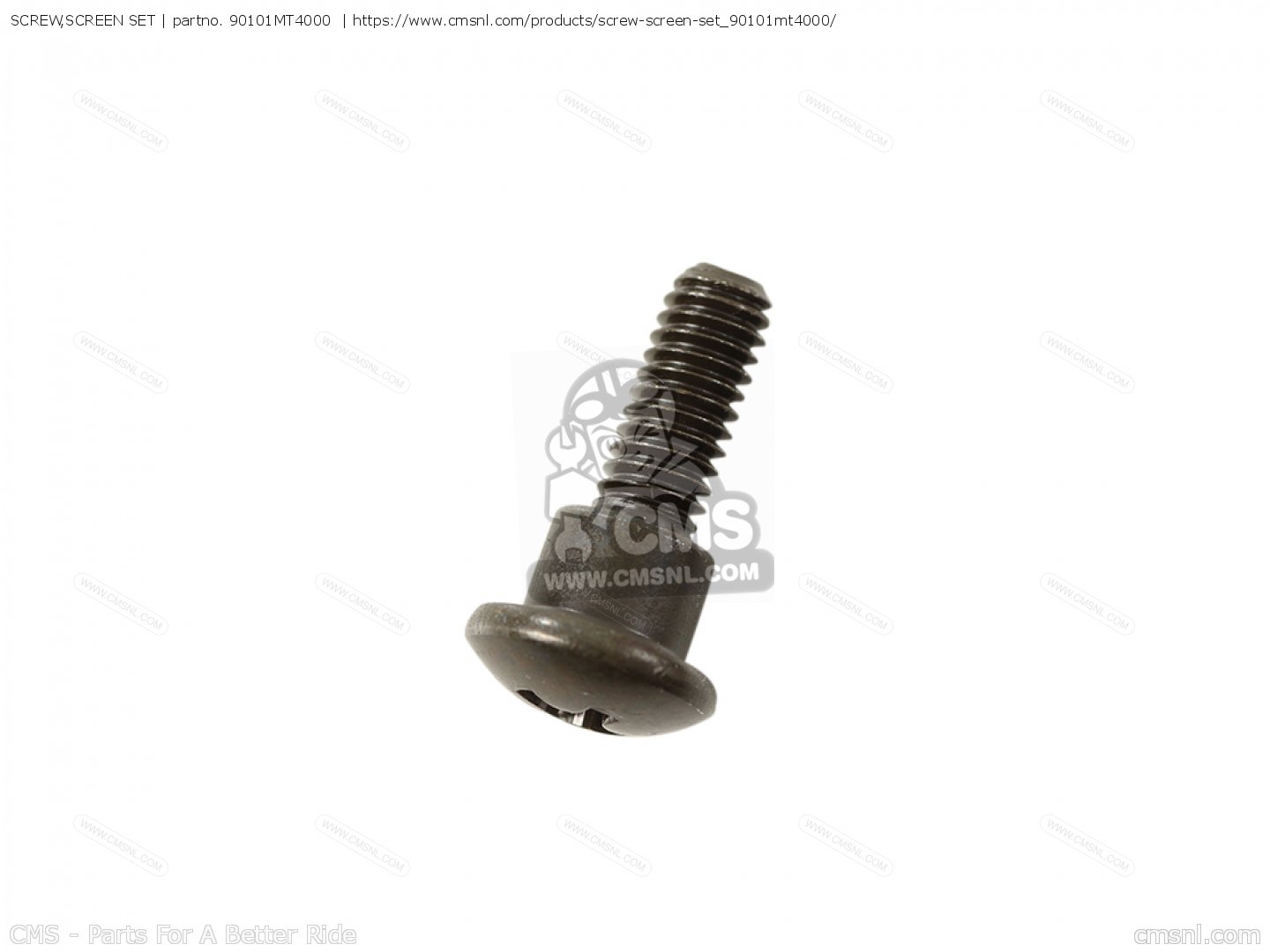 90101MT4000: SCREW,SCREEN SET Honda - buy the 90101-MT4-000 at CMSNL