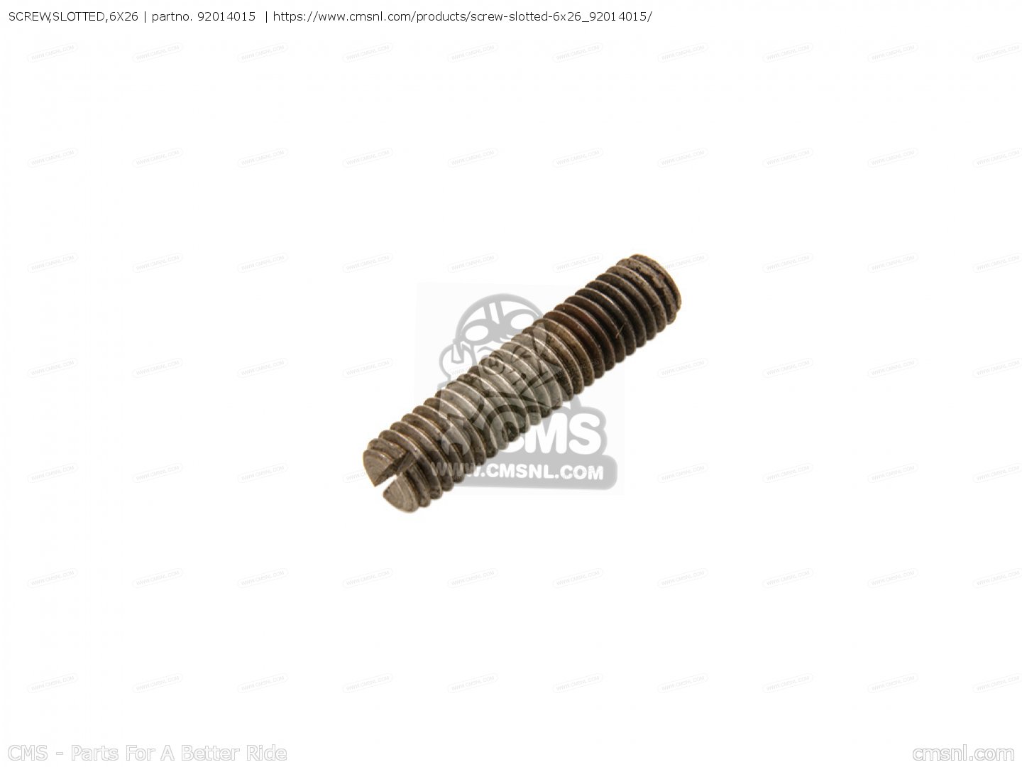 92014015: Screw,set,6x26 Kawasaki - buy the 92014-015 at CMSNL