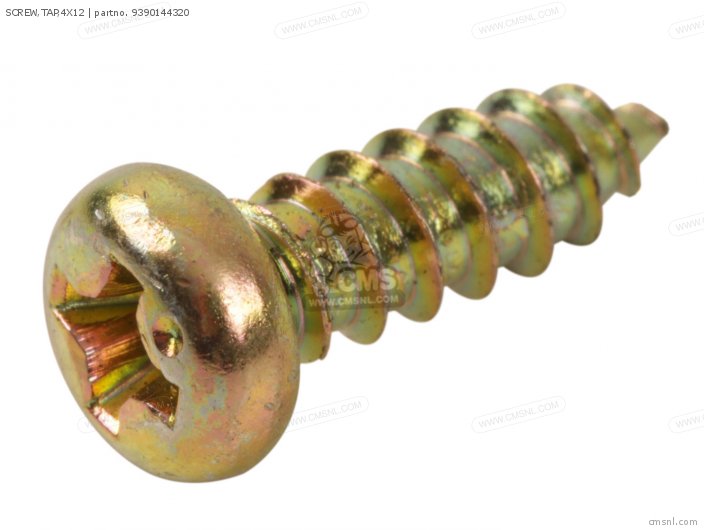 9390144320: Screw,tap,4x12 Honda - buy the 93901-44320 at CMSNL