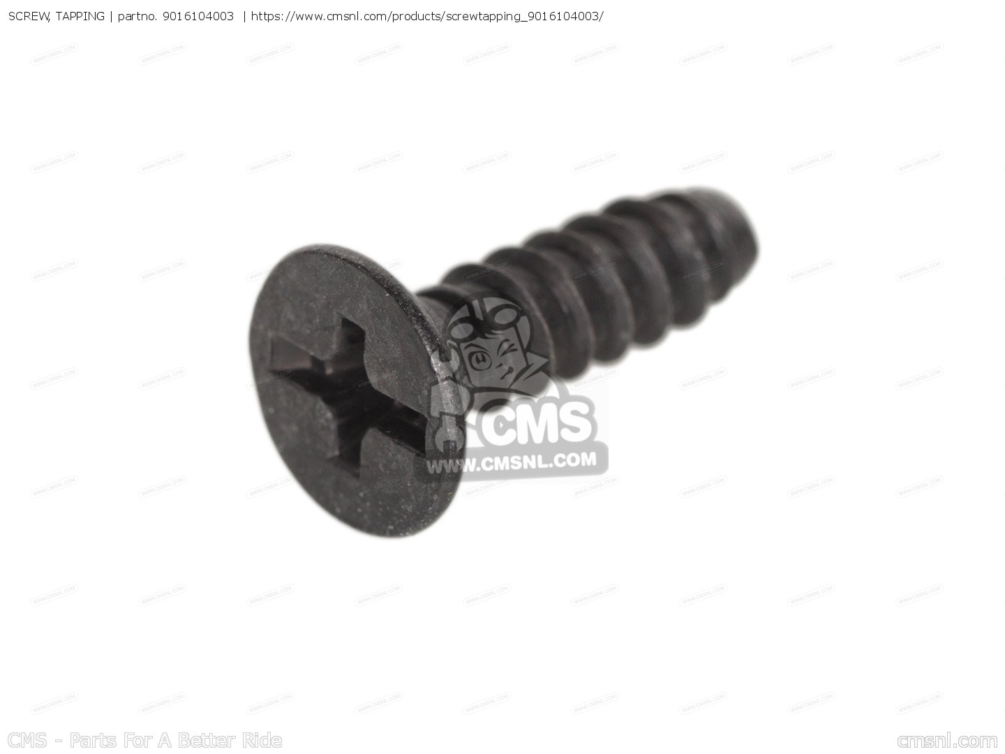 9016104003: Screw, Tapping Yamaha - buy the 90161-04003-00 at CMSNL