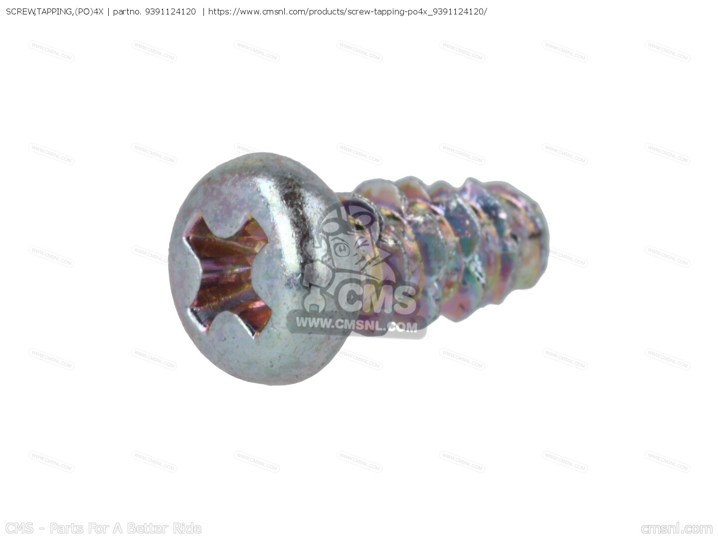 9391124120: Screw,tapping,(po)4x Honda - buy the 93911-24120 at CMSNL