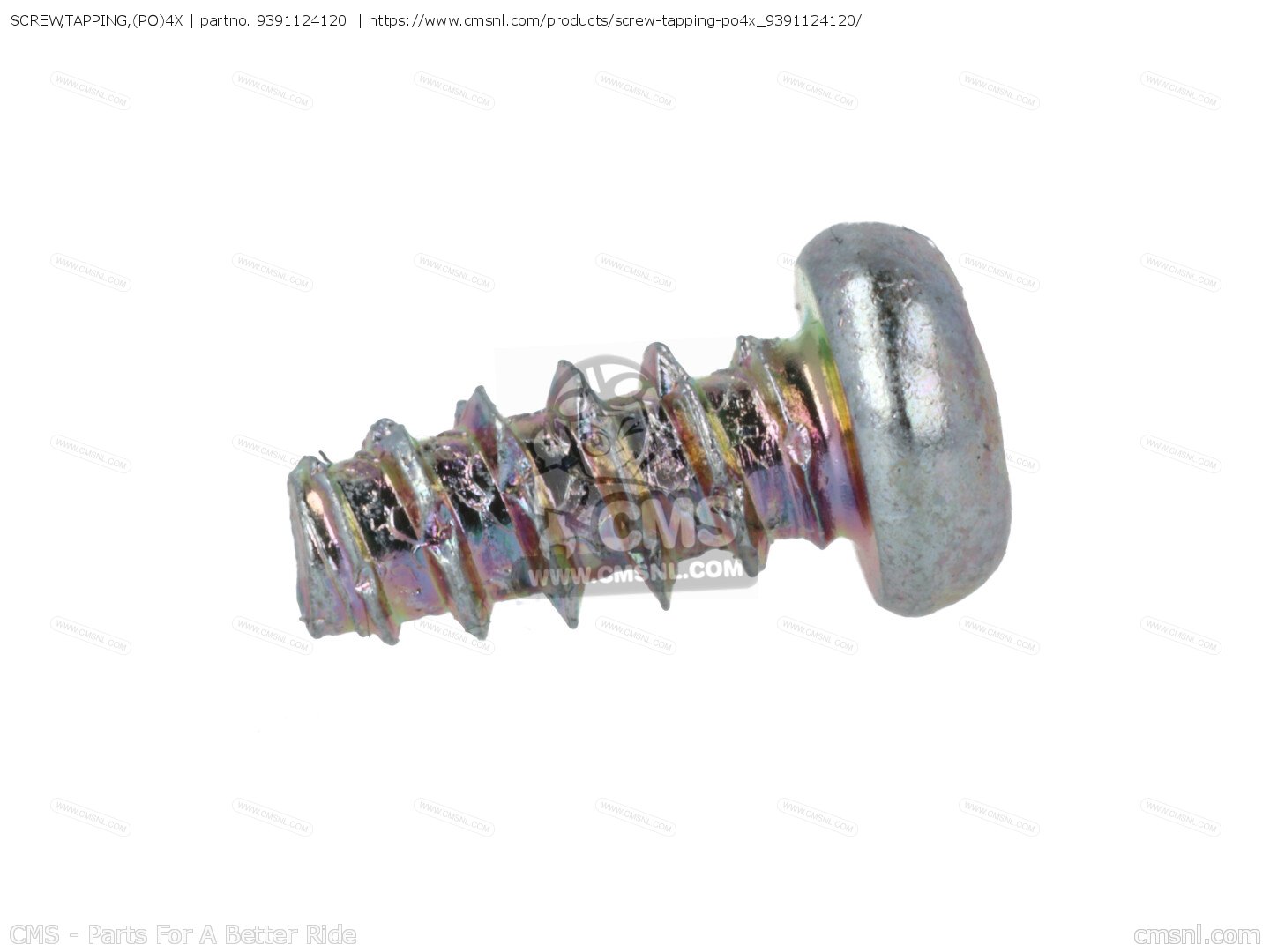 9391124120: Screw,tapping,(po)4x Honda - buy the 93911-24120 at CMSNL