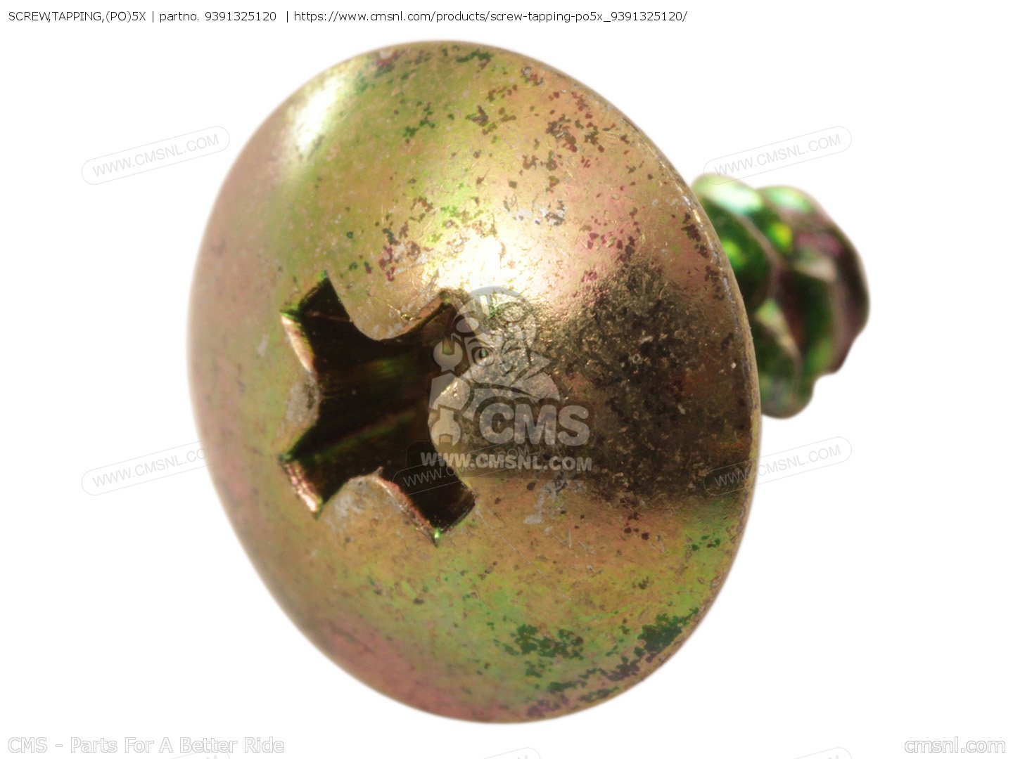 9391325120: SCREW,TAPPING,(PO)5X Honda - buy the 93913-25120 at CMSNL